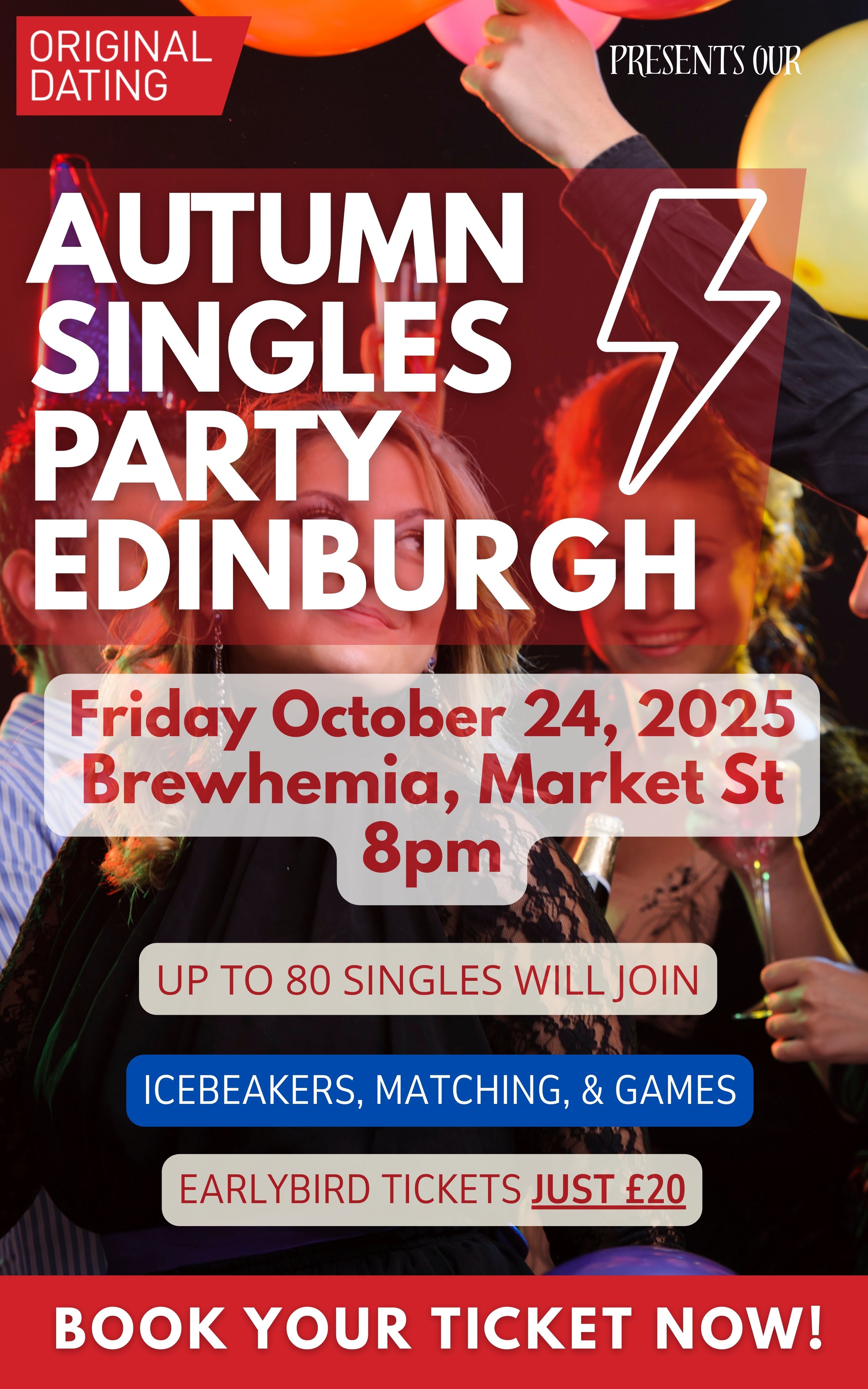 Speed Dating in Edinburgh - Original Dating. Meet up to 20 dates in one ...